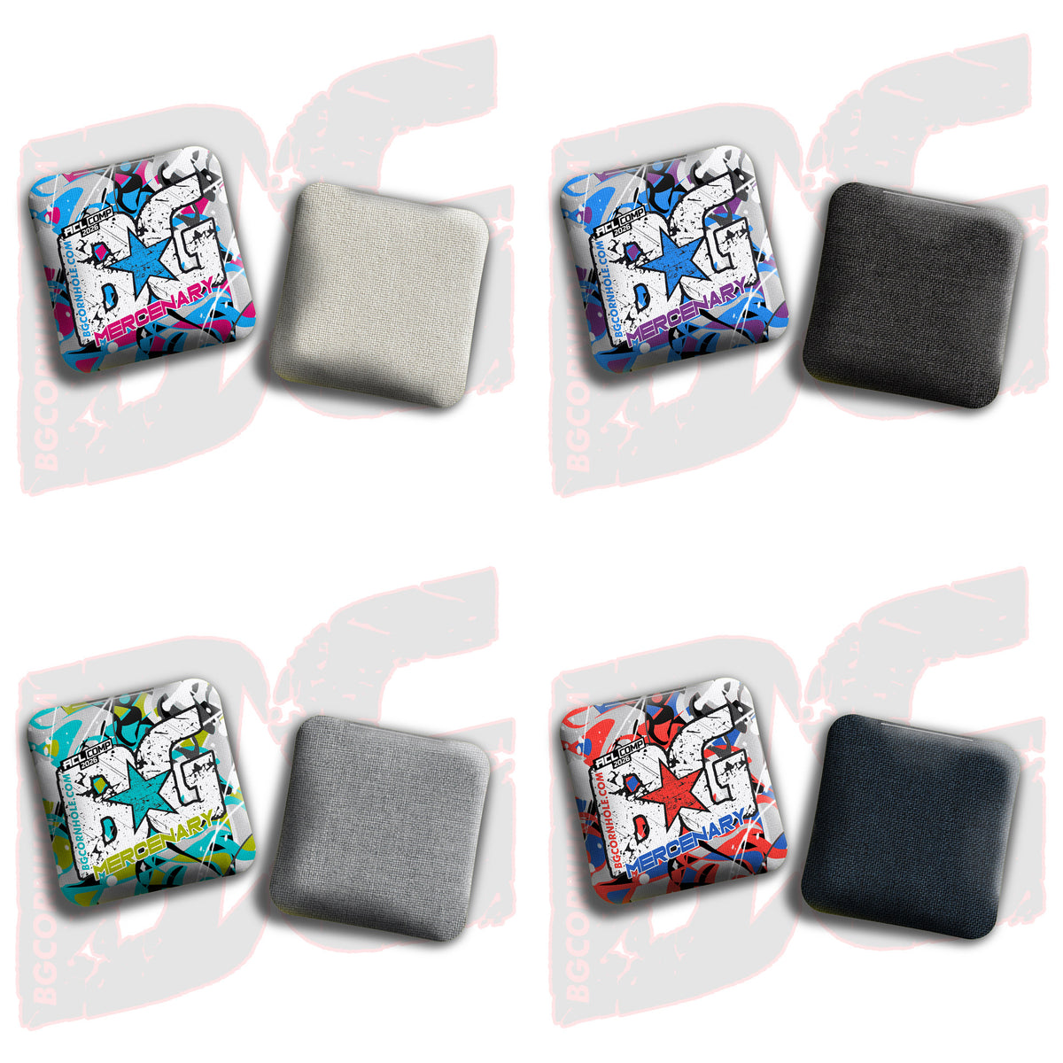 2026 BG Comp Mercenary - "Modern" - ACL Comp Stamped Cornhole Bags - S ...