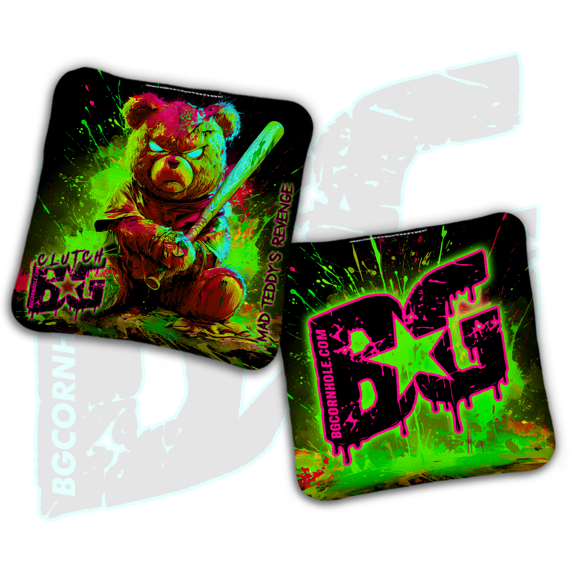 2026 BG Clutch - “Mad Teddy's Revenge” - Non Stamped Cornhole Bags - S ...